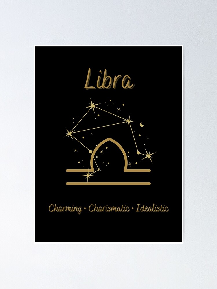 "Astrology Collection - Libra (Symbol & Constellation)" Poster for Sale ...