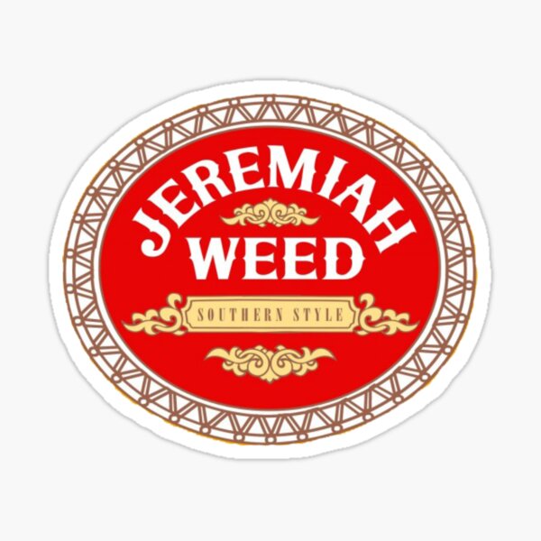 "Retro Jeremiah Weed southern" Sticker for Sale by Teenager1991 | Redbubble