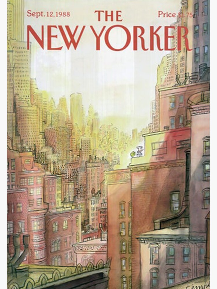 "Besided building The New Yorker" Sticker for Sale by honeyrose55 ...