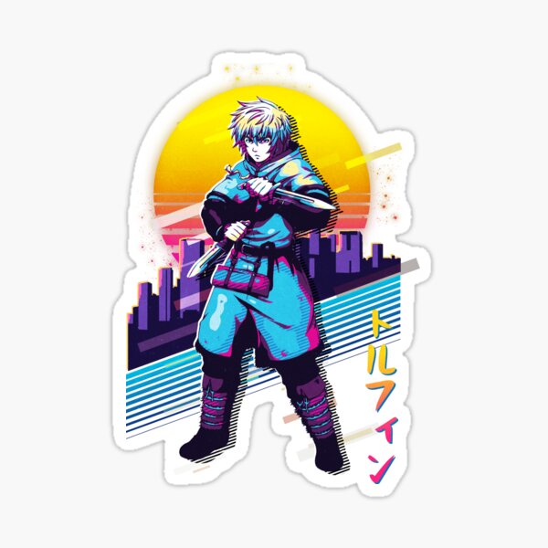 "Vinland Saga - Thorfinn " Sticker for Sale by 80sRetroArt | Redbubble
