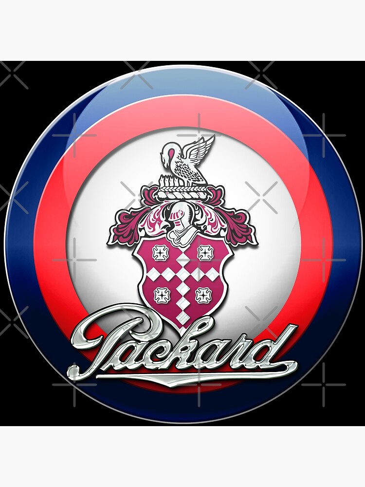 Lámina fotográfica «Emblema del símbolo del logotipo de Packard Roundel para la desaparecida ...