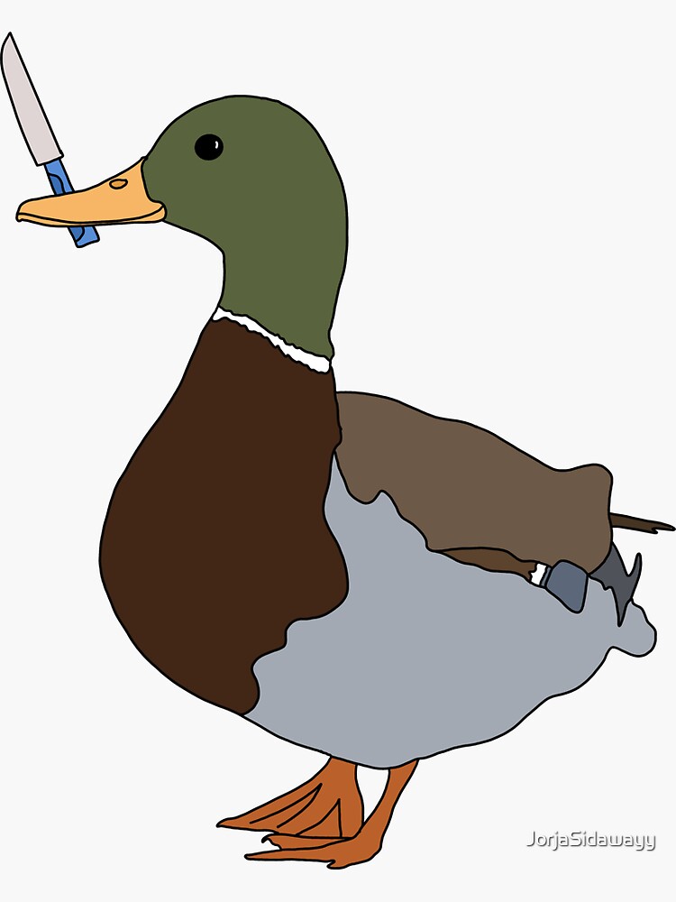 "Evil duck" Sticker for Sale by JorjaSidawayy | Redbubble