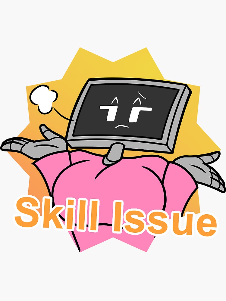 "Rita's Skill Issue" Sticker for Sale by DonavinDraws | Redbubble