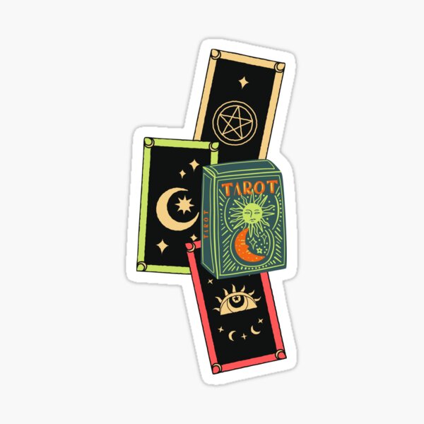 "tarot cards & box" Sticker for Sale by astro-frog | Redbubble