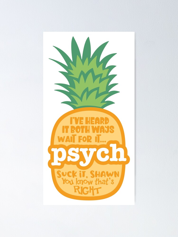 "Psych Quotes Fanart" Poster for Sale by MadeWhimsy | Redbubble