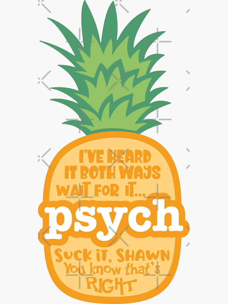 "Psych Quotes Fanart" Sticker for Sale by MadeWhimsy | Redbubble