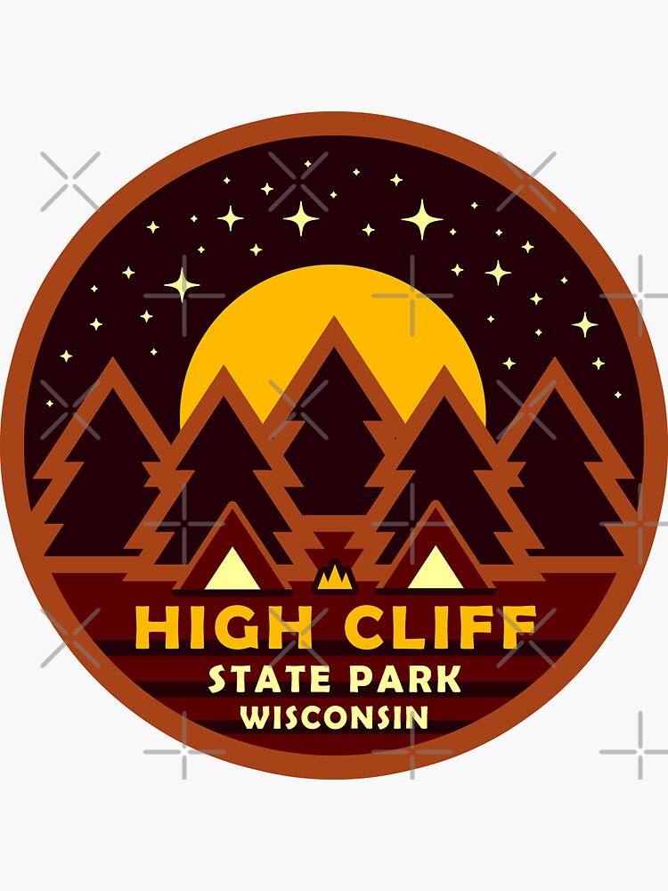 "High Cliff State Park Starry Sky Logo" Sticker for Sale by VanyaKar ...
