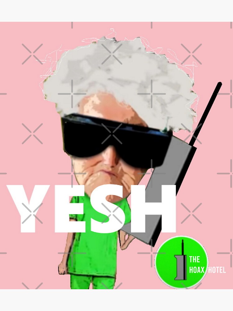 "Yesh" Sticker for Sale by Daviscoatings | Redbubble