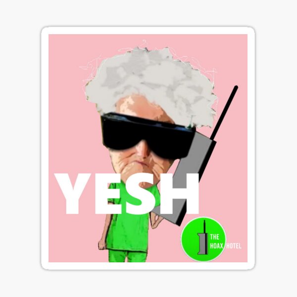 "Yesh" Sticker for Sale by Daviscoatings | Redbubble