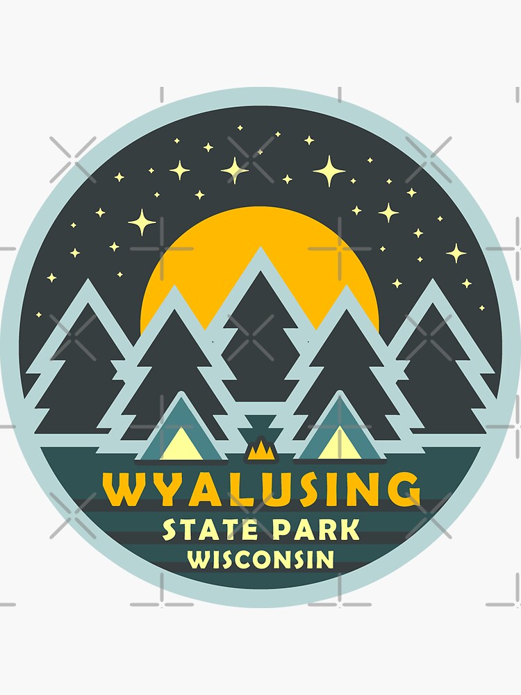 "Wyalusing State Park Starry Sky Logo" Sticker for Sale by VanyaKar ...