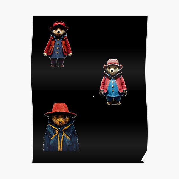 "Paddington Bear Sticker Collection " Poster for Sale by Brontox ...