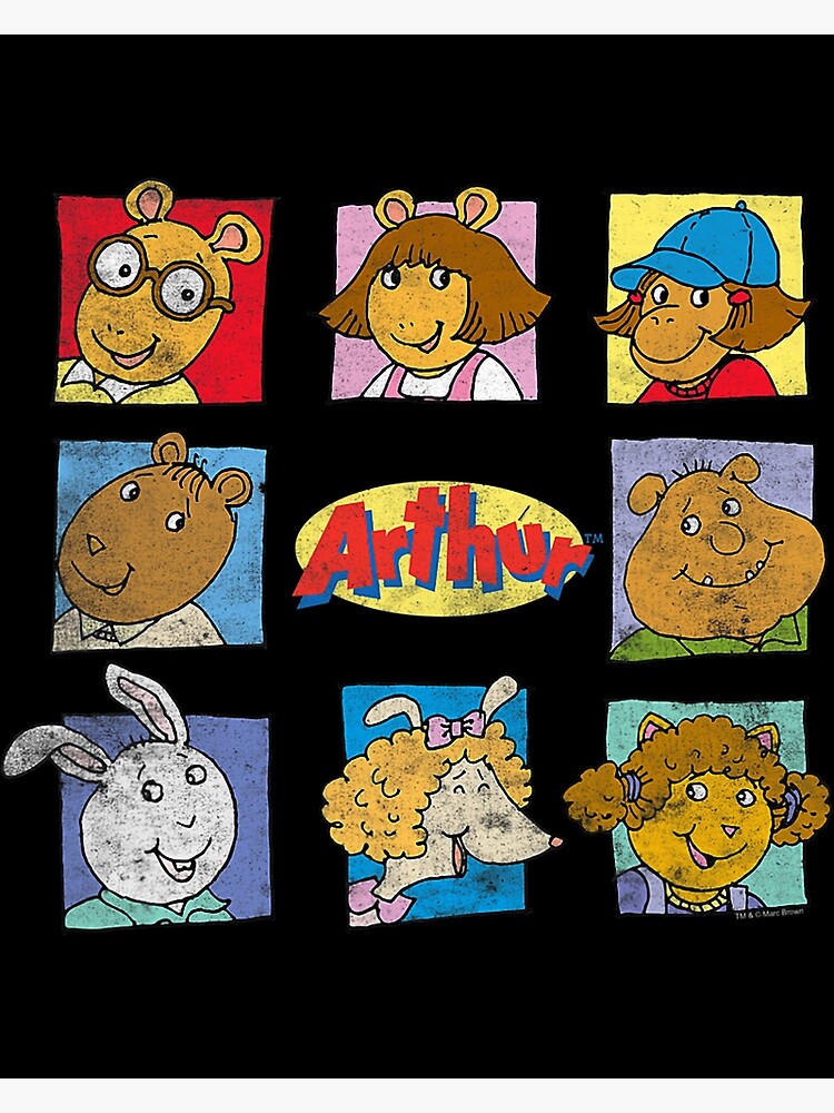 "Arthur Arthur & Friends Grid" Poster for Sale by trent3jiu | Redbubble