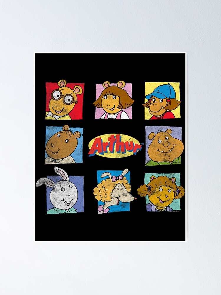"Arthur Arthur & Friends Grid" Poster for Sale by trent3jiu | Redbubble