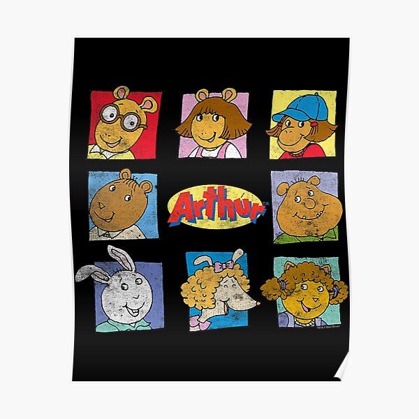 "Arthur Arthur & Friends Grid" Poster for Sale by trent3jiu | Redbubble