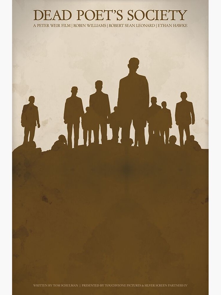 "Dead POets Society Poster" Poster for Sale by santosaweird | Redbubble
