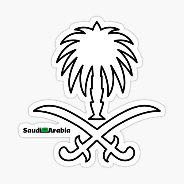 "Saudi national team logo" Sticker for Sale by Majid96 | Redbubble
