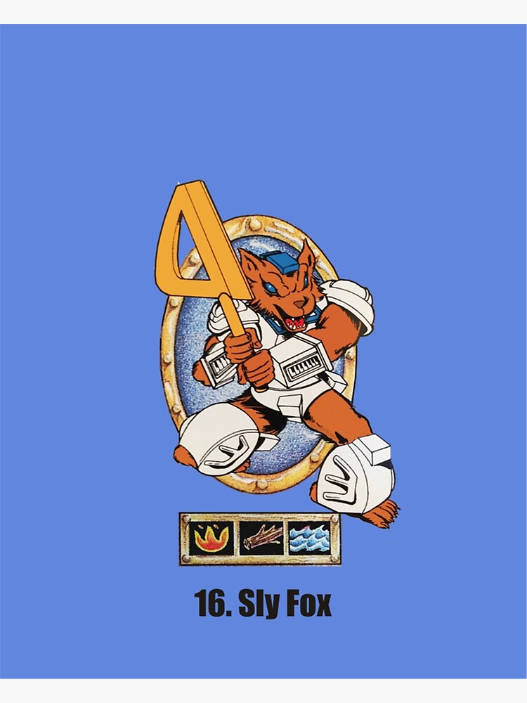 "Battle beasts 16. Sly Fox " Sticker for Sale by JazlynHerman | Redbubble