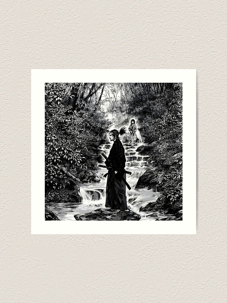 "Vagabond Manga Miyamoto Musashi Aesthetic Nature" Art Print for Sale ...