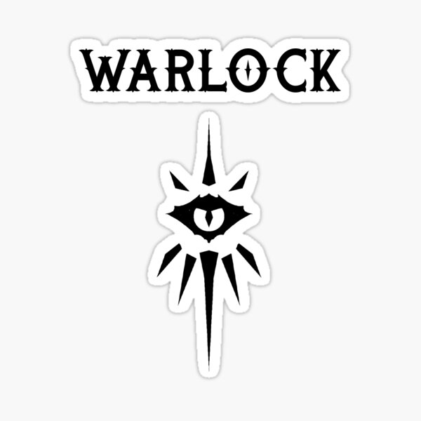 "Warlock of the Raven Queen" Sticker for Sale by BonBonTheDJ | Redbubble