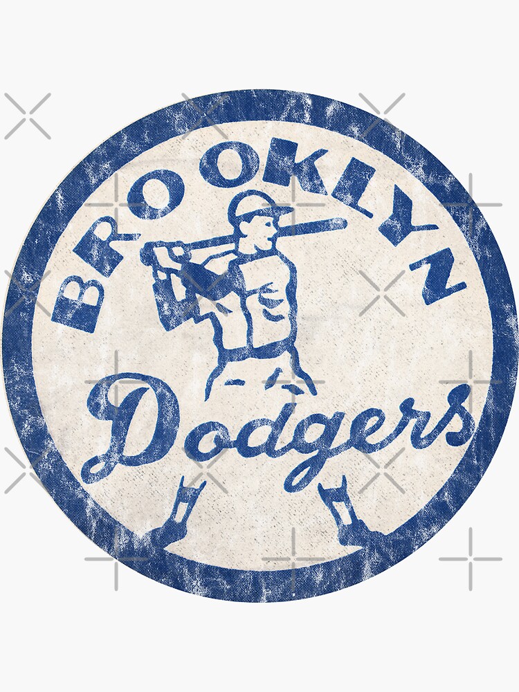 "Vintage Brooklyn baseball logo distressed" Sticker for Sale by ...