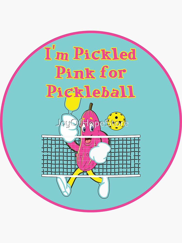 "I'm Pickled Pink for Pickleball (Funny Pickleball with a Big Pink ...