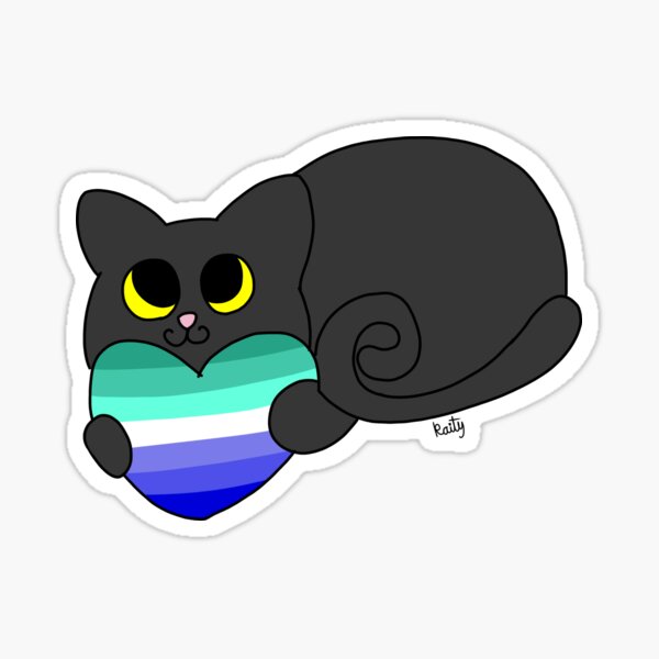 "MLM love cat" Sticker for Sale by Kaitygrace-Shop | Redbubble