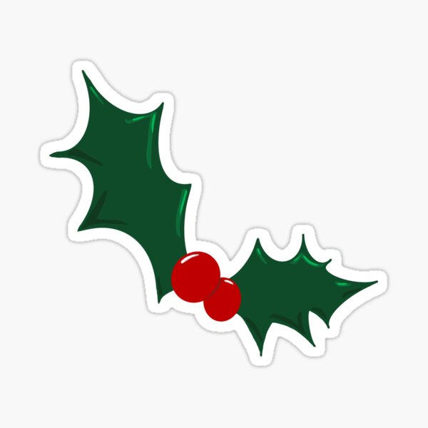 "Christmas Holly" Sticker for Sale by jessicagareau | Redbubble
