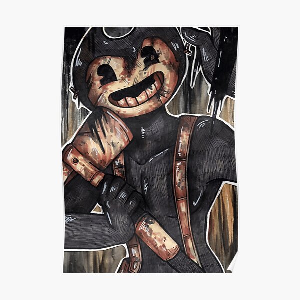 "Sammy Bendy and The Ink Machine, Bendy Ink Machine" Poster for Sale by ...