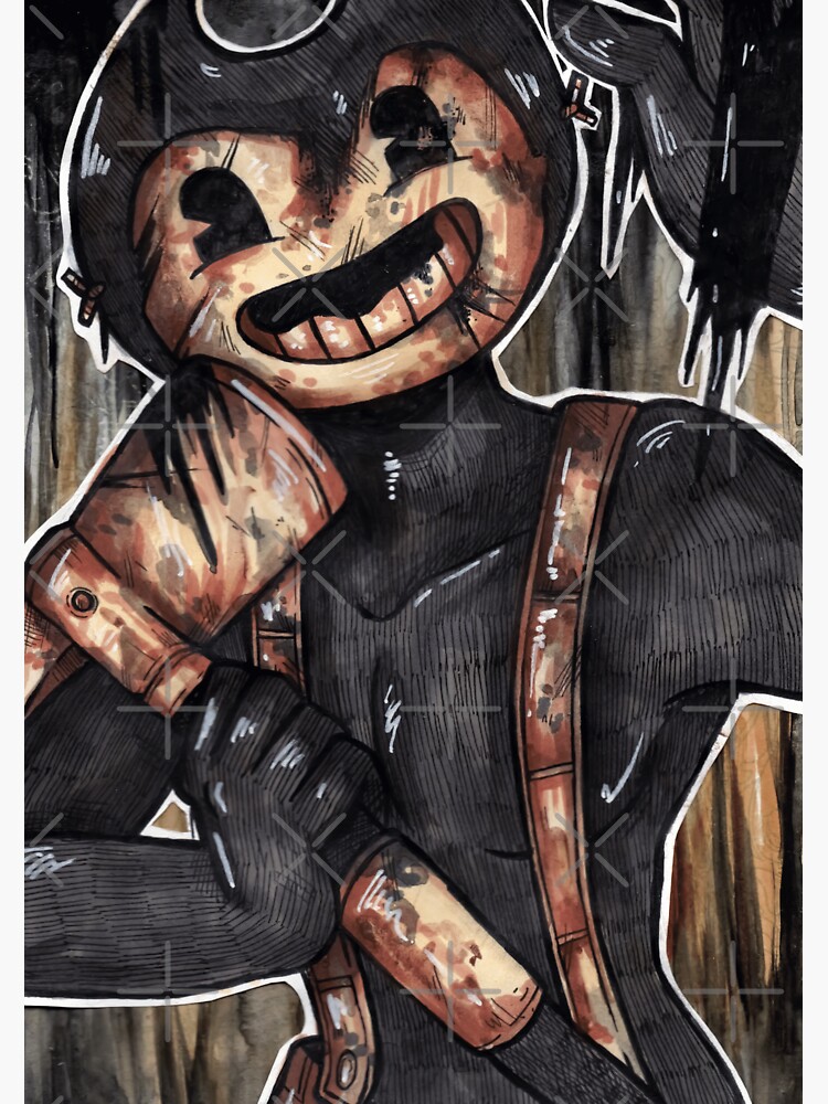 Sammy Bendy And The Ink Machine Bendy Ink Machine Sticker For Sale By Jamesdowney411 Redbubble