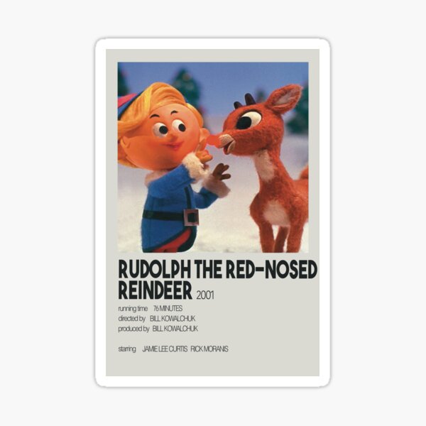 "Rudolph the Red-Nosed Reindeer- Movie Poster" Sticker for Sale by ...