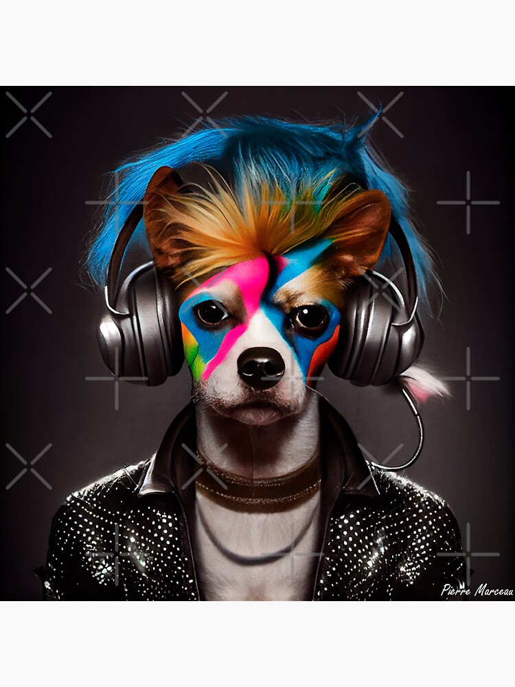 "Dog is a DJ" Sticker for Sale by RevivalPopShop | Redbubble