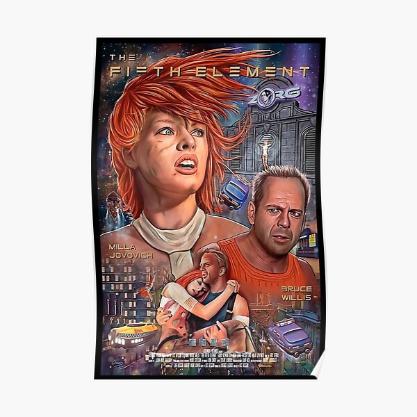 "THE FIFTH ELEMENT" Poster for Sale by reidkatrin | Redbubble