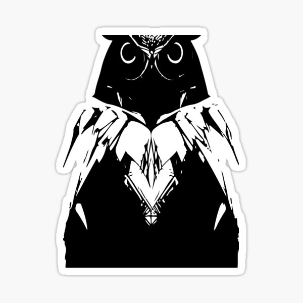 "The watchful Owl" Sticker for Sale by Arclinel | Redbubble