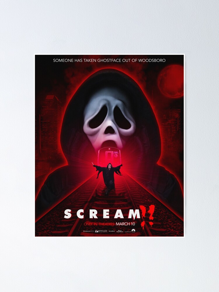 "Ghostface from Scream!!" Poster for Sale by artpopculture | Redbubble