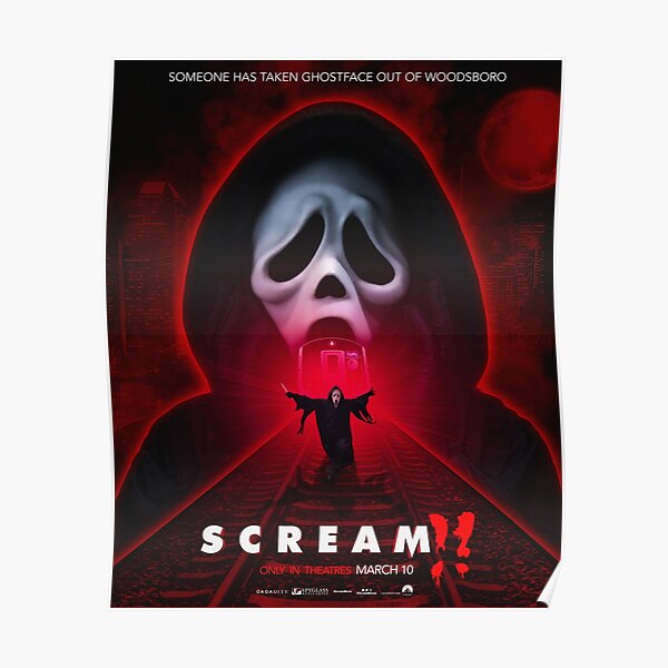 "Ghostface from Scream!!" Poster for Sale by artpopculture | Redbubble