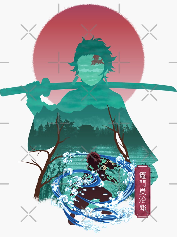 "Tanjiro" Sticker for Sale by Plan-A | Redbubble
