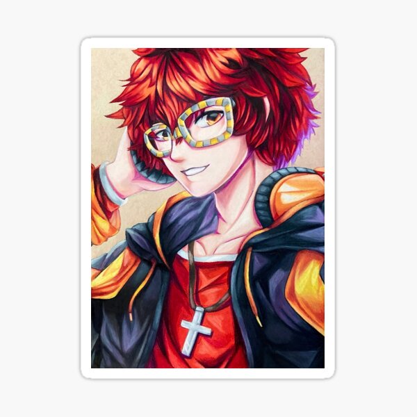 "707 Mystic Messenger " Sticker for Sale by Kameron-Haru | Redbubble