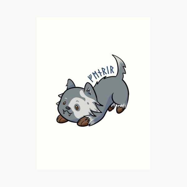 "Fenrir Chibi | God of War: Ragnarok " Art Print for Sale by ...