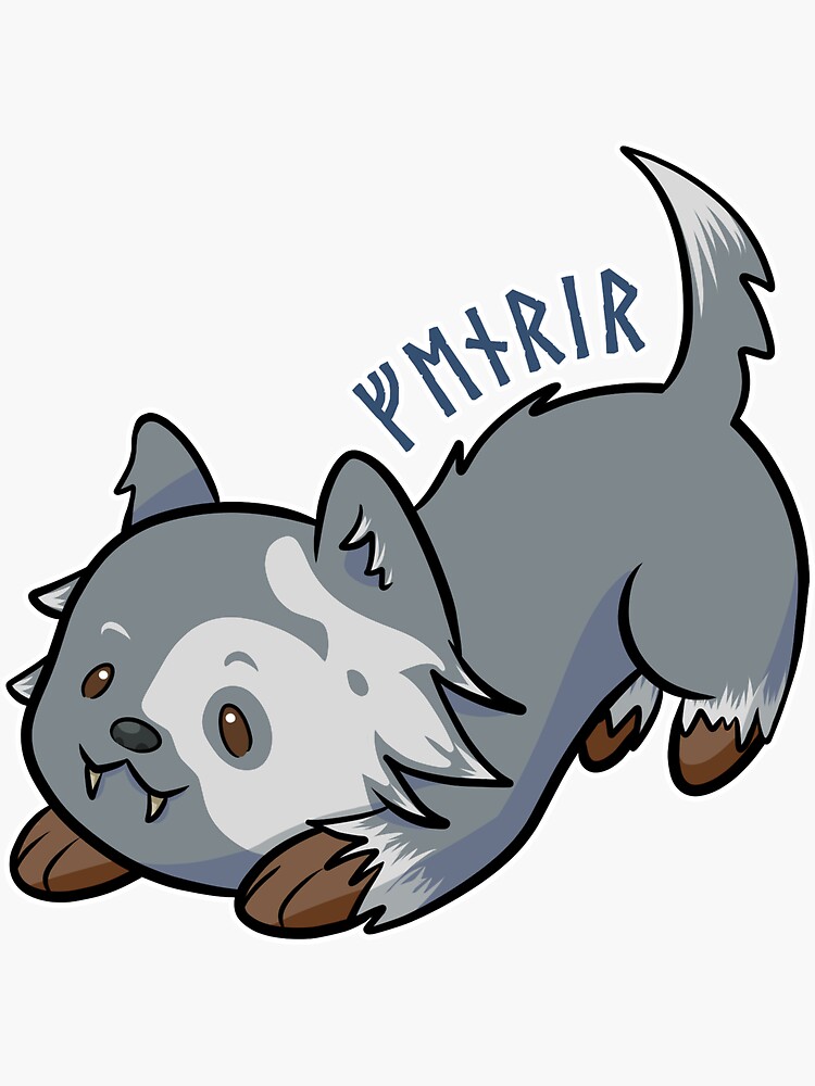 "Fenrir Chibi | God of War: Ragnarok " Sticker for Sale by ...