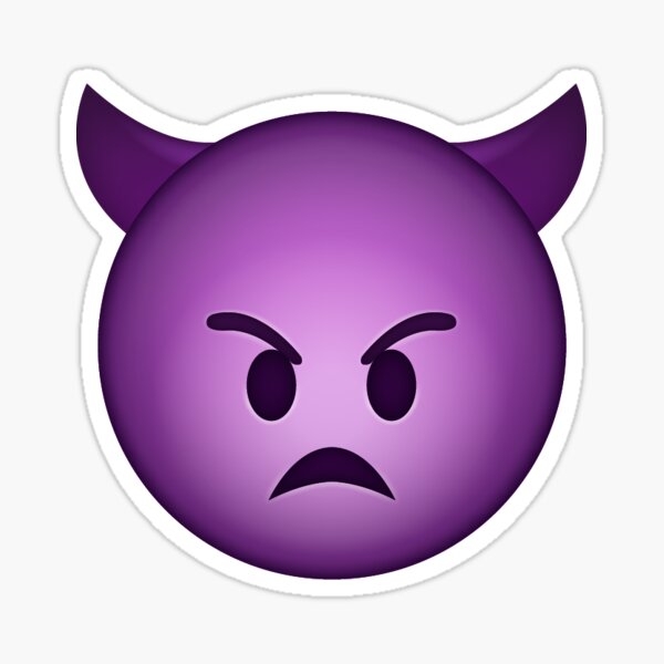 Bad Emoji Sticker For Sale By Wuzzduzz Redbubble