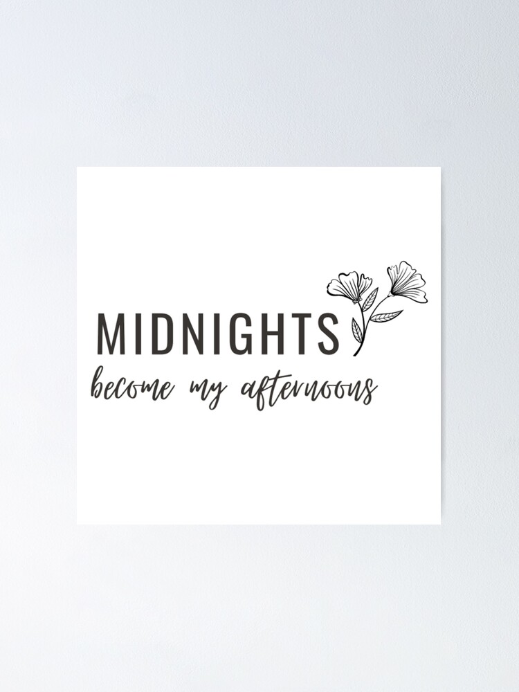 Taylor Swifts Anti Hero Midnights Poster For Sale By Simi2020