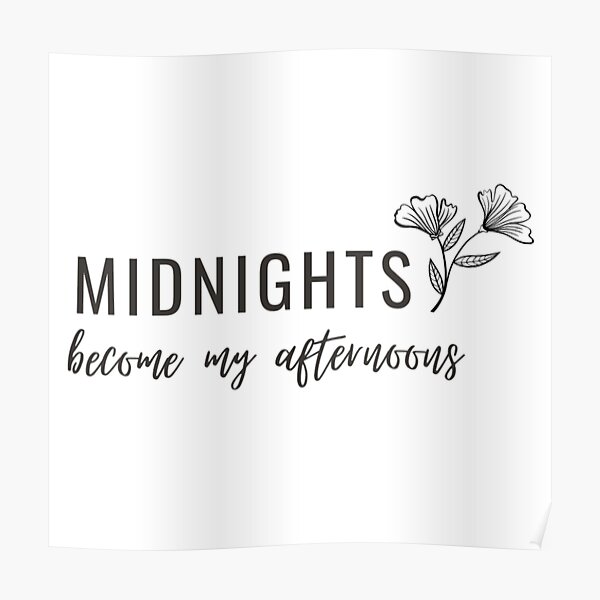 Taylor Swifts Anti Hero Midnights Poster For Sale By Simi2020