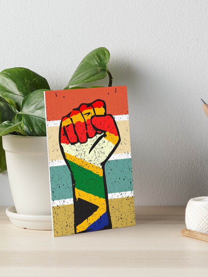 "Amandla Power Fist" Art Board Print for Sale by SwankySwan | Redbubble
