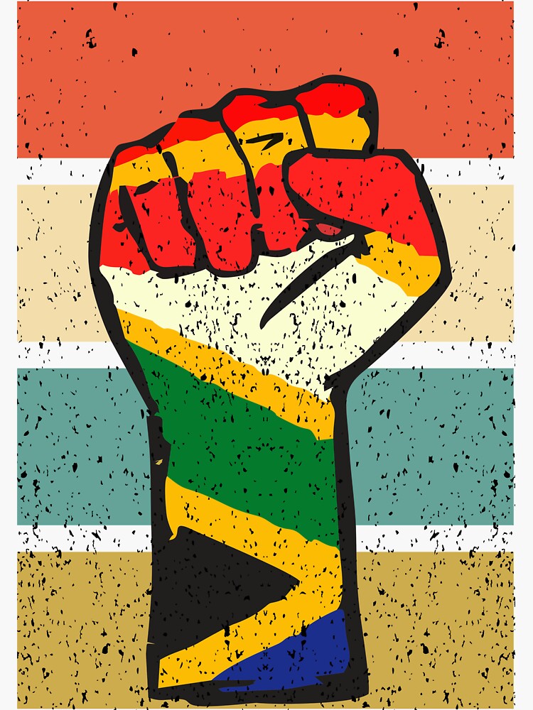 "Amandla Power Fist" Sticker for Sale by SwankySwan | Redbubble