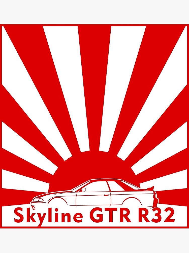 "Nissan Skyline GTR R32" Poster for Sale by The-Space-Dog | Redbubble