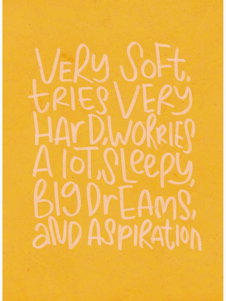 "Very Soft Aspiration " Poster for Sale by xbyyasmin | Redbubble