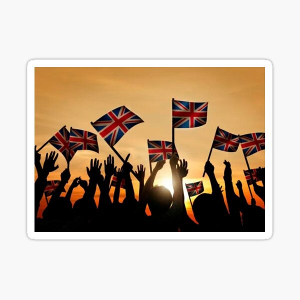 "Flag of British" Sticker for Sale by MahdiMarin | Redbubble