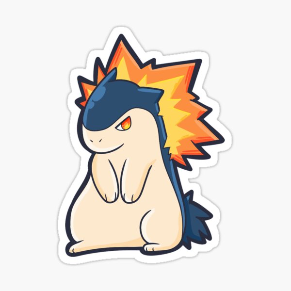 "Typhlosion Sticker" Sticker for Sale by Maxtheeartist | Redbubble