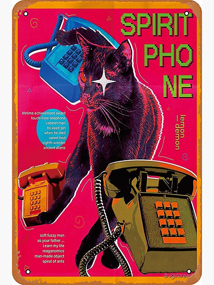 "spirit phone - lemon demon Poster" Sticker for Sale by danielshapiro45 ...