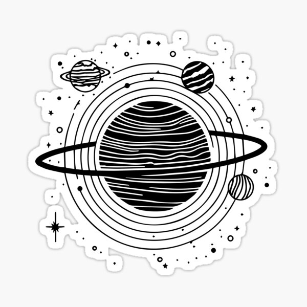 "space planet art" Sticker for Sale by DD215 | Redbubble